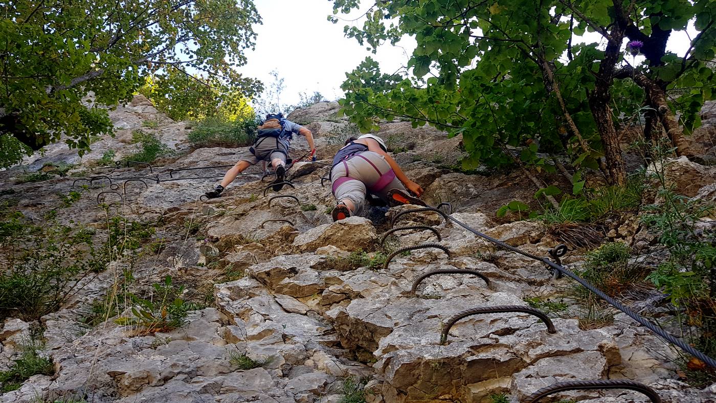 Topo de la via ferrata de Thônes de la Roche à l’Agathe